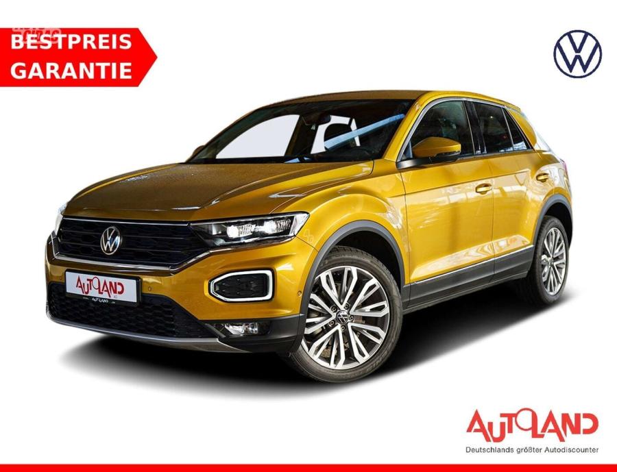 Dzeltens Volkswagen T-Roc 2021 Kauņa, ar dzinēja tilpumu 1.00 L un nobraukumu 22 tūkst. km par 23935 €, foto 1 vietnē AUTOMOTO.COM.LV