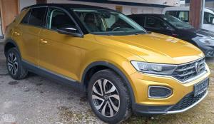 Dzeltens Volkswagen T-Roc 2021 Kauņa, ar dzinēja tilpumu 1.50 L un nobraukumu 79 tūkst. km par 22170 €, foto  vietnē AUTOMOTO.COM.LV