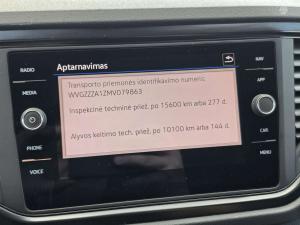 Yellow Volkswagen T-Roc 2021 in Vilnius, with an engine capacity of 1.00 L and mileage of 82 thousand km for 14800 €, photo 17 on AUTOMOTO.COM.LV