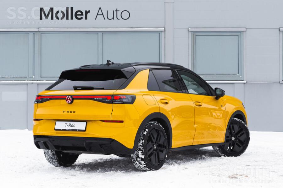 Dzeltens Volkswagen T-Roc 2026 Ventspils, ar dzinēja tilpumu 1.50 L un nobraukumu 15 tūkst. km par 40160 €, foto 4 vietnē AUTOMOTO.COM.LV