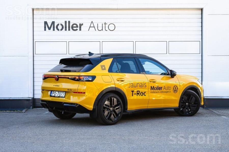 Dzeltens Volkswagen T-Roc 2026 Rīga, ar dzinēja tilpumu 1.50 L un nobraukumu 8 tūkst. km par 36250 €, foto 4 vietnē AUTOMOTO.COM.LV