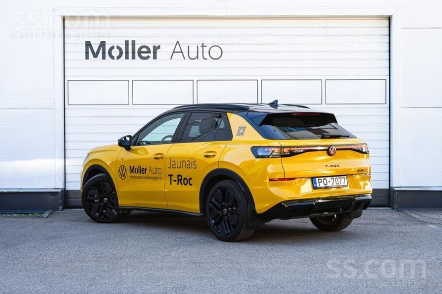 Dzeltens Volkswagen T-Roc 2026 Rīga, ar dzinēja tilpumu 1.50 L un nobraukumu 8 tūkst. km par 36250 €, foto 5 vietnē AUTOMOTO.COM.LV