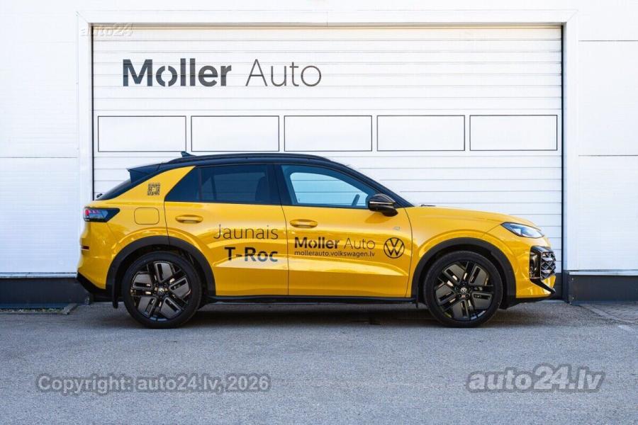 Dzeltens Volkswagen T-Roc 2026 Rīga, ar dzinēja tilpumu 1.50 L un nobraukumu 8 tūkst. km par 37149 €, foto 6 vietnē AUTOMOTO.COM.LV
