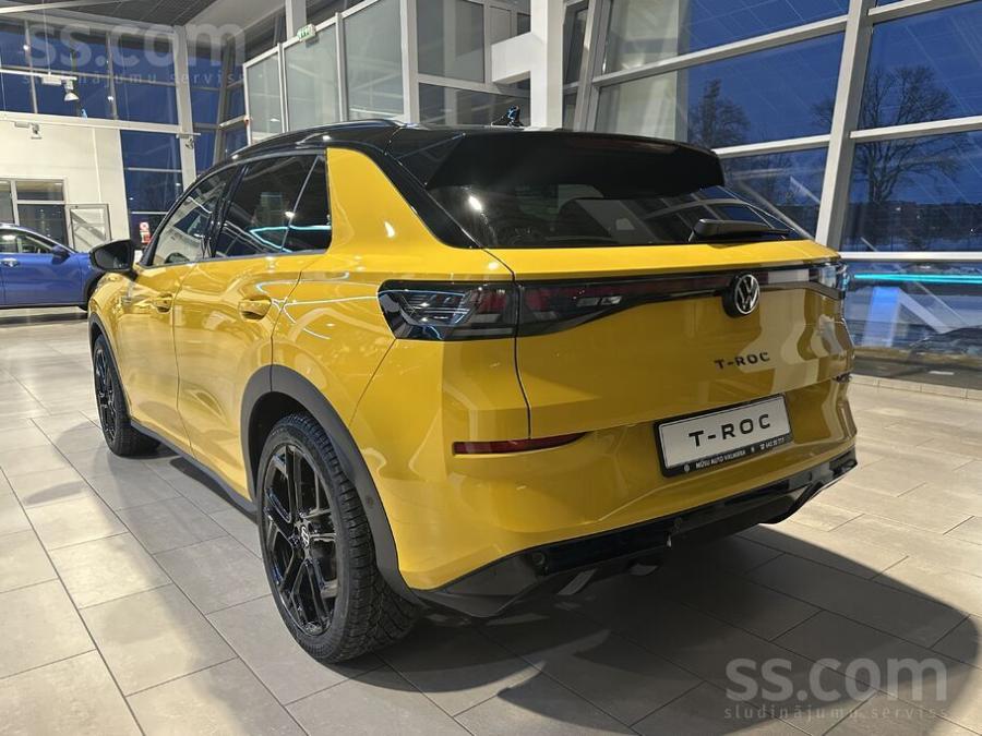 Dzeltens Volkswagen T-Roc 2026 Valmiera, ar dzinēja tilpumu 1.50 L un nobraukumu 5 tūkst. km par 36900 €, foto 5 vietnē AUTOMOTO.COM.LV