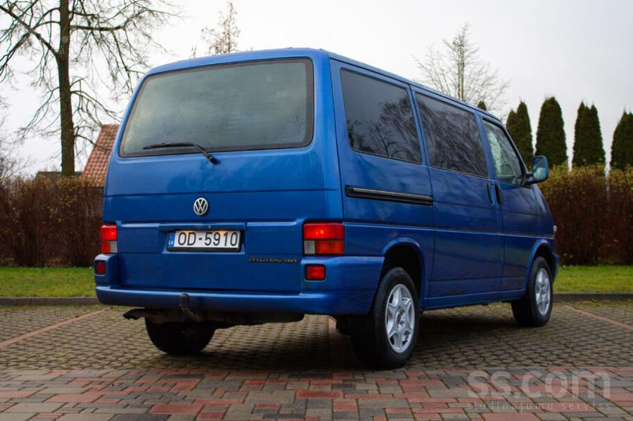 Blue Volkswagen T4 1997 in Jelgava, with an engine capacity of 2.50 L and mileage of 496 thousand km for 4390 €, photo 6 on AUTOMOTO.COM.LV