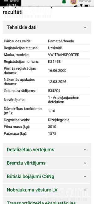 Blue Volkswagen T4 2000 in Talsi, with an engine capacity of 2.50 L and mileage of 556 thousand km for 2000 €, photo 10 on AUTOMOTO.COM.LV