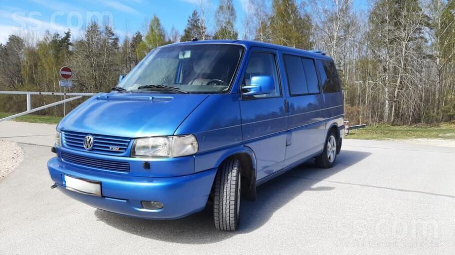 Zils Volkswagen T4 2001 Rīga, ar dzinēja tilpumu 2.50 L un nobraukumu 470 tūkst. km par 6500 €, foto 1 vietnē AUTOMOTO.COM.LV