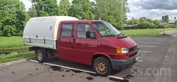 Sarkans Volkswagen T4 1996 Alūksne, ar dzinēja tilpumu 2.50 L un nobraukumu 258 tūkst. km par 1900 €, foto 3 vietnē AUTOMOTO.COM.LV