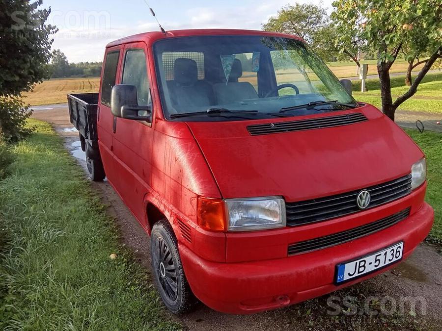 Sarkans Volkswagen T4 1997 Saldus, ar dzinēja tilpumu 1.90 L un nobraukumu 350 tūkst. km par 1800 €, foto 3 vietnē AUTOMOTO.COM.LV