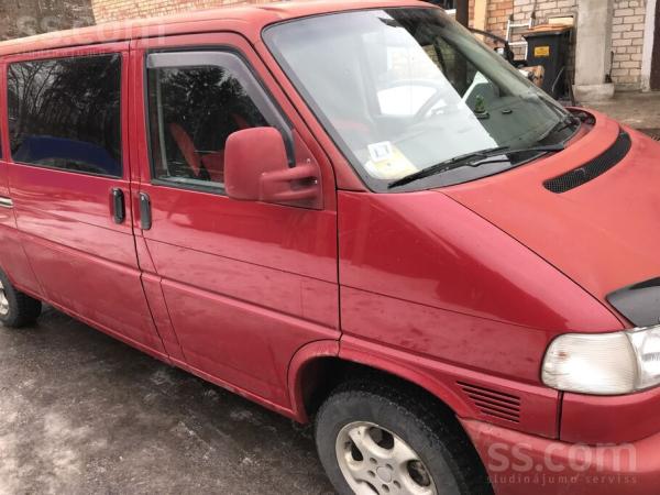 Red Volkswagen T4 1998 in Madona, with an engine capacity of 2.50 L and mileage of 530 thousand km for 2900 €, photo 7 on AUTOMOTO.COM.LV