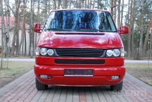 Red Volkswagen T4 2001 in Riga, with an engine capacity of 2.50 L and mileage of 319 thousand km for 4800 €, photo  on AUTOMOTO.COM.LV