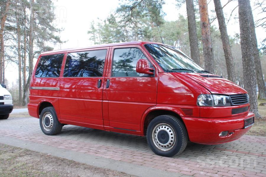Sarkans Volkswagen T4 2001 Rīga, ar dzinēja tilpumu 2.50 L un nobraukumu 319 tūkst. km par 4800 €, foto 4 vietnē AUTOMOTO.COM.LV