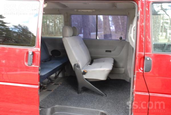 Sarkans Volkswagen T4 2001 Rīga, ar dzinēja tilpumu 2.50 L un nobraukumu 319 tūkst. km par 4800 €, foto 8 vietnē AUTOMOTO.COM.LV