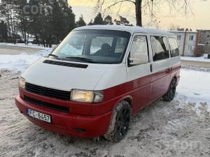 Red Volkswagen T4 1994 in Kuldiga, with an engine capacity of 1.90 L and mileage of 375 thousand km for 2550 €, photo 2 on AUTOMOTO.COM.LV