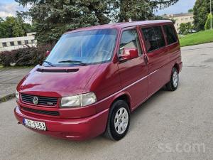 Красный Фольксваген Т4 1997 в Екабпилс, объемом двигателя 2.50 л и пробегом 441 тыс. км за 3990 €, фото  на AUTOMOTO.COM.LV