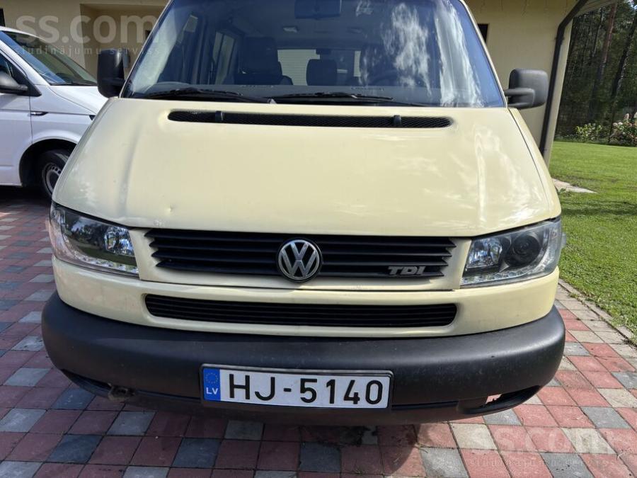 Yellow Volkswagen T4 2003 in Riga, with an engine capacity of 2.50 L and mileage of 599 thousand km for 6900 €, photo 1 on AUTOMOTO.COM.LV