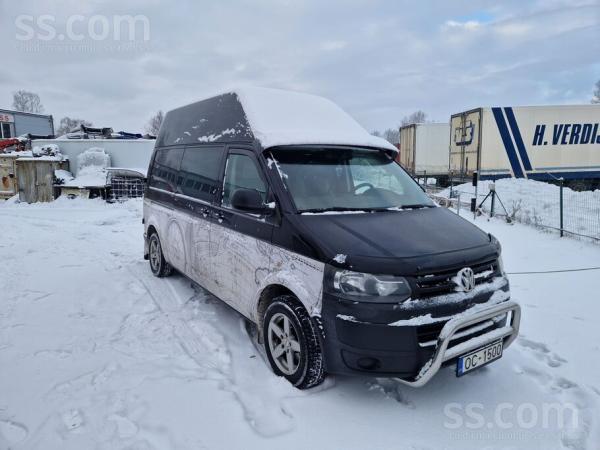 Black Volkswagen T5 2014 in Riga, with an engine capacity of 2.00 L and mileage of 26 thousand km for 15000 €, photo 1 on AUTOMOTO.COM.LV