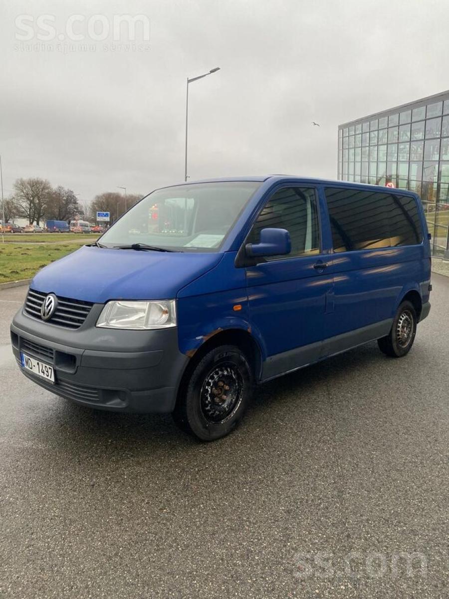 Blue Volkswagen T5 2006 in Liepaja, with an engine capacity of 1.90 L and mileage of 392 thousand km for 3600 €, photo 4 on AUTOMOTO.COM.LV