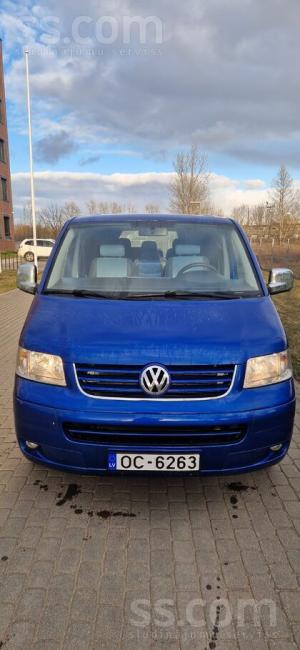 Blue Volkswagen T5 2007 in Riga, with an engine capacity of 2.50 L and mileage of 0 thousand km for 3850 €, photo 1 on AUTOMOTO.COM.LV