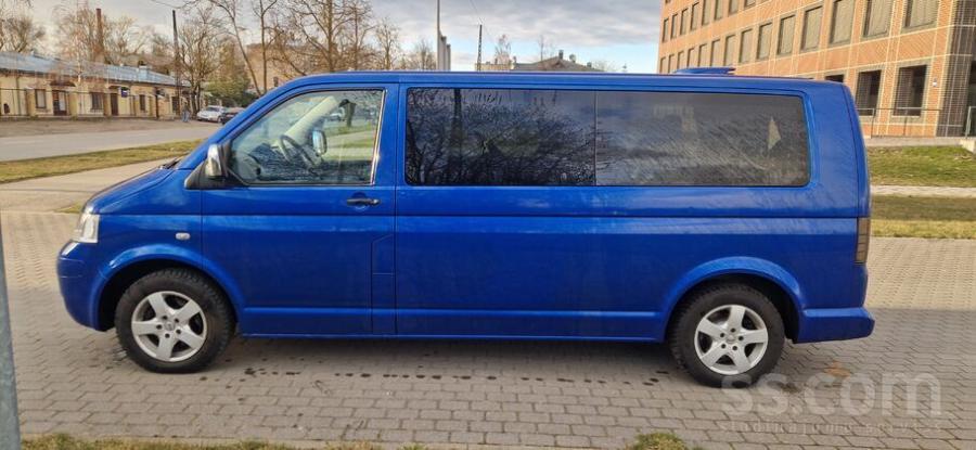 Blue Volkswagen T5 2007 in Riga, with an engine capacity of 2.50 L and mileage of 0 thousand km for 3850 €, photo 3 on AUTOMOTO.COM.LV