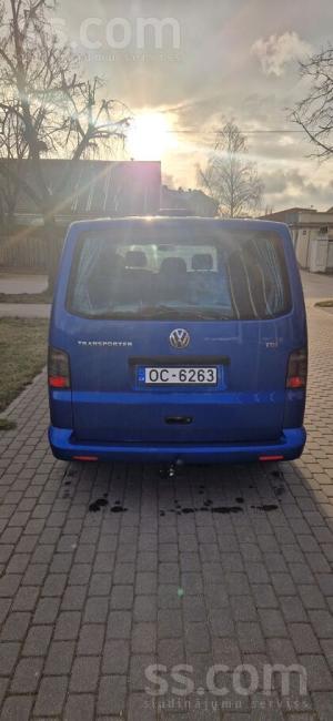 Blue Volkswagen T5 2007 in Riga, with an engine capacity of 2.50 L and mileage of 0 thousand km for 3850 €, photo 4 on AUTOMOTO.COM.LV