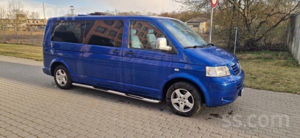 Blue Volkswagen T5 2007 in Riga, with an engine capacity of 2.50 L and mileage of 0 thousand km for 3850 €, photo 7 on AUTOMOTO.COM.LV