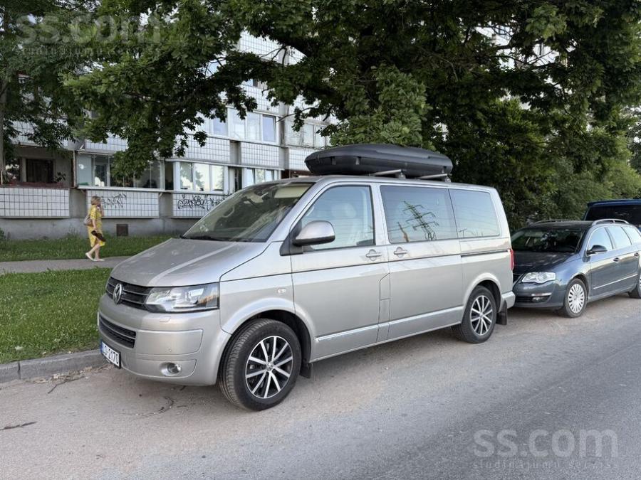 Brown Volkswagen T5 2013 in Riga, with an engine capacity of 2.00 L and mileage of 280 thousand km for 11000 €, photo 1 on AUTOMOTO.COM.LV