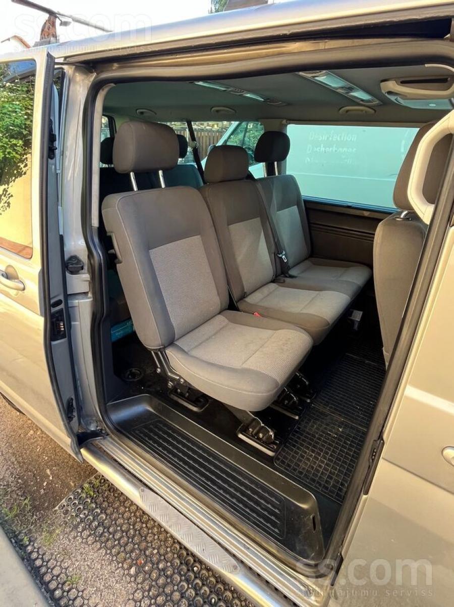 Brown Volkswagen T5 2014 in Riga, with an engine capacity of 2.00 L and mileage of 502 thousand km for 8900 €, photo 7 on AUTOMOTO.COM.LV