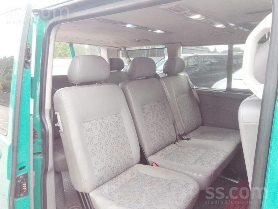 Green Volkswagen T5 2004 in Valmiera, with an engine capacity of 2.50 L and mileage of 579 thousand km for 4250 €, photo 13 on AUTOMOTO.COM.LV