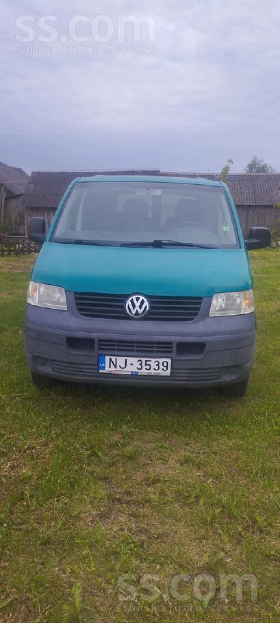 Zaļš Volkswagen T5 2005 Jēkabpils, ar dzinēja tilpumu 1.90 L un nobraukumu 186 tūkst. km par 8300 €, foto 3 vietnē AUTOMOTO.COM.LV