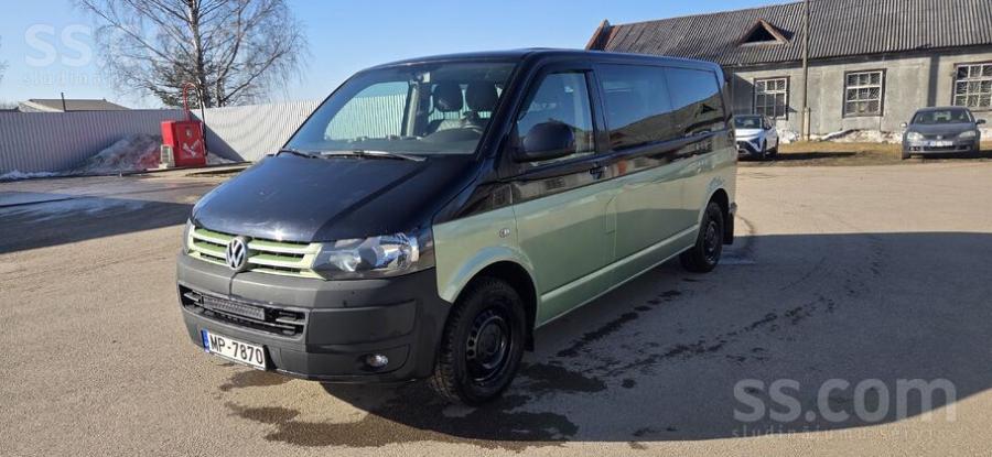 Zaļš Volkswagen T5 2014 Preiļi, ar dzinēja tilpumu 2.00 L un nobraukumu 348 tūkst. km par 16000 €, foto 1 vietnē AUTOMOTO.COM.LV