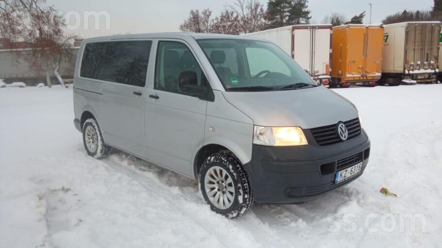 Серый Фольксваген Т5 2008 в Резекне, объемом двигателя 1.90 л и пробегом 320 тыс. км за 7100 €, фото 3 на AUTOMOTO.COM.LV