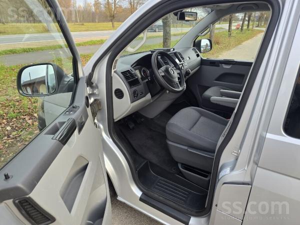 Grey Volkswagen T5 2014 in Ogre, with an engine capacity of 2.00 L and mileage of 252 thousand km for 12970 €, photo 10 on AUTOMOTO.COM.LV