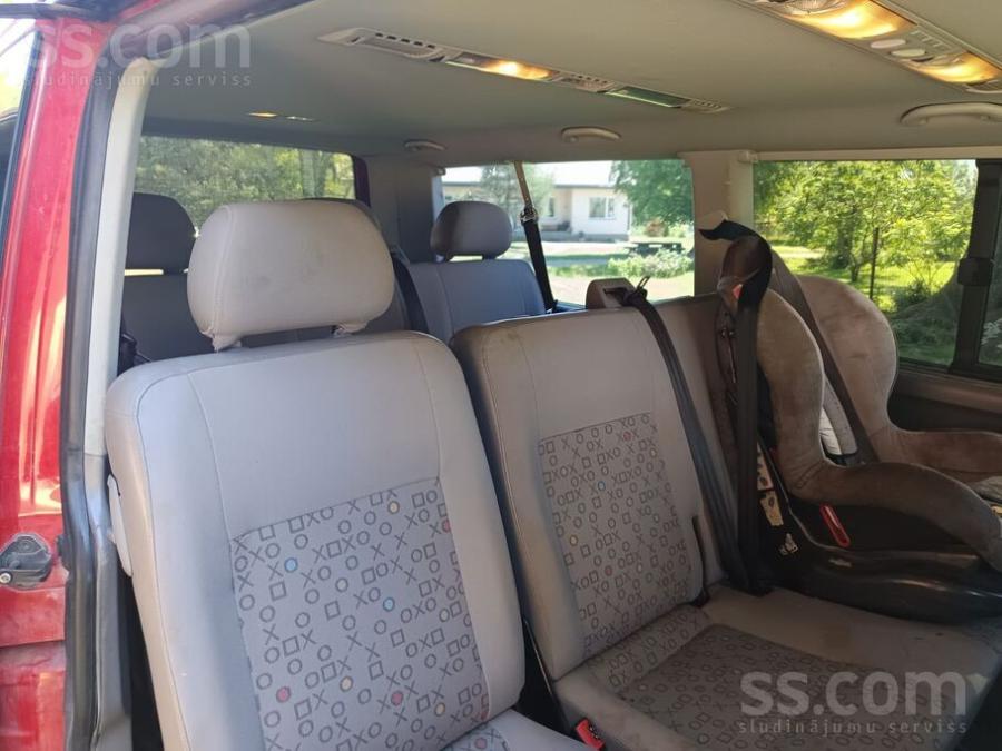 Sarkans Volkswagen T5 2005 Ventspils, ar dzinēja tilpumu 2.00 L un nobraukumu 530 tūkst. km par 4500 €, foto 8 vietnē AUTOMOTO.COM.LV