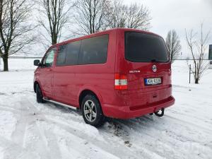 Sarkans Volkswagen T5 2006 Daugavpils, ar dzinēja tilpumu 1.90 L un nobraukumu 190 tūkst. km par 11000 €, foto 3 vietnē AUTOMOTO.COM.LV
