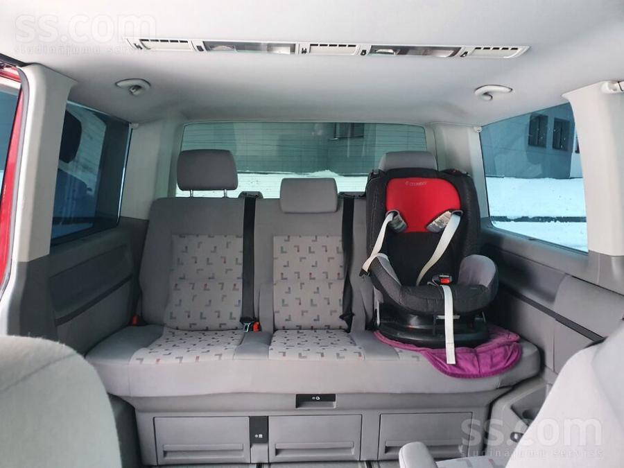 Sarkans Volkswagen T5 2006 Daugavpils, ar dzinēja tilpumu 1.90 L un nobraukumu 190 tūkst. km par 11000 €, foto 10 vietnē AUTOMOTO.COM.LV