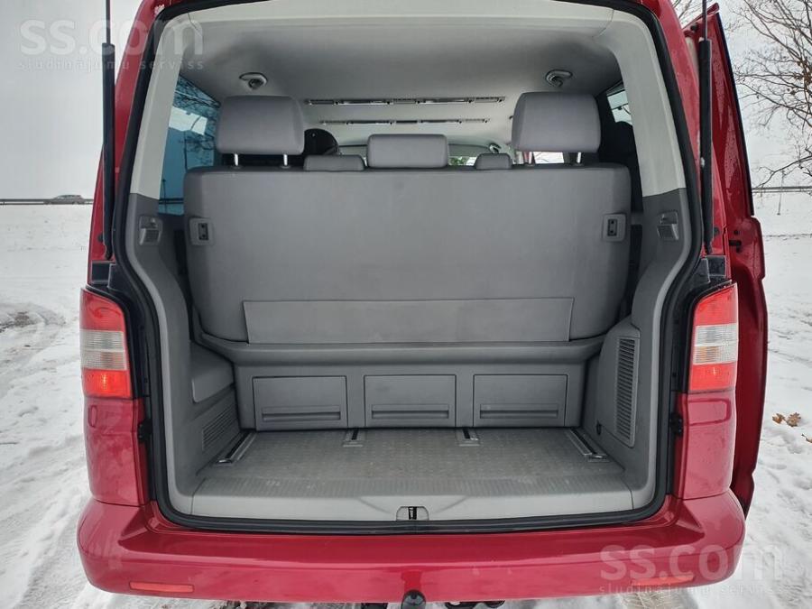 Sarkans Volkswagen T5 2006 Daugavpils, ar dzinēja tilpumu 1.90 L un nobraukumu 190 tūkst. km par 11000 €, foto 12 vietnē AUTOMOTO.COM.LV