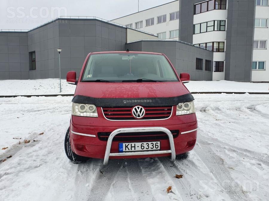 Sarkans Volkswagen T5 2006 Daugavpils, ar dzinēja tilpumu 1.90 L un nobraukumu 190 tūkst. km par 11000 €, foto 15 vietnē AUTOMOTO.COM.LV