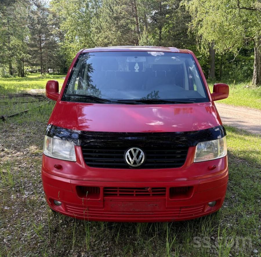 Sarkans Volkswagen T5 2004 Tukums, ar dzinēja tilpumu 1.90 L un nobraukumu 0 tūkst. km par 6250 €, foto 2 vietnē AUTOMOTO.COM.LV