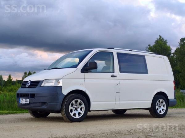 White Volkswagen T5 2005 in Preili, with an engine capacity of 1.90 L and mileage of 360 thousand km for 4440 €, photo 5 on AUTOMOTO.COM.LV