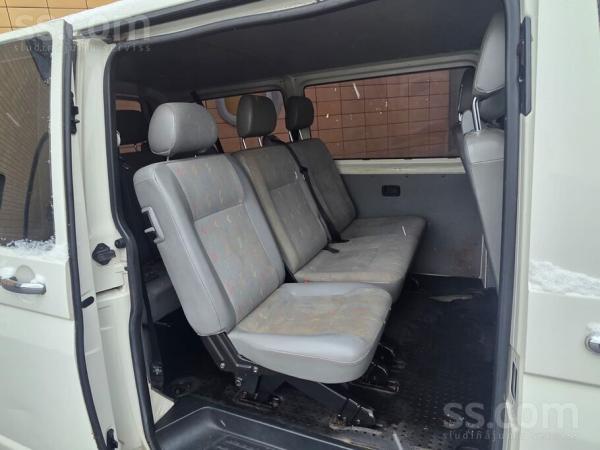 White Volkswagen T5 2006 in Riga, with an engine capacity of 1.90 L and mileage of 0 thousand km for 3000 €, photo 8 on AUTOMOTO.COM.LV