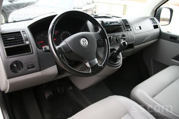 White Volkswagen T5 2008 in Tukums, with an engine capacity of 1.90 L and mileage of 0 thousand km for 5100 €, photo 7 on AUTOMOTO.COM.LV
