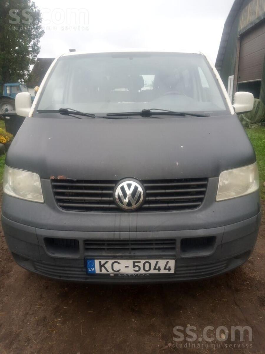 White Volkswagen T5 2008 in Kuldiga, with an engine capacity of 1.90 L and mileage of 472 thousand km for 5500 €, photo 1 on AUTOMOTO.COM.LV