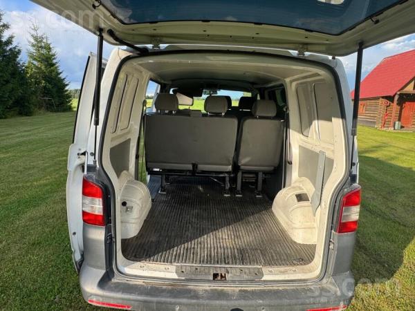 White Volkswagen T5 2010 in Ogre, with an engine capacity of 1.90 L and mileage of 257 thousand km for 6900 €, photo 6 on AUTOMOTO.COM.LV