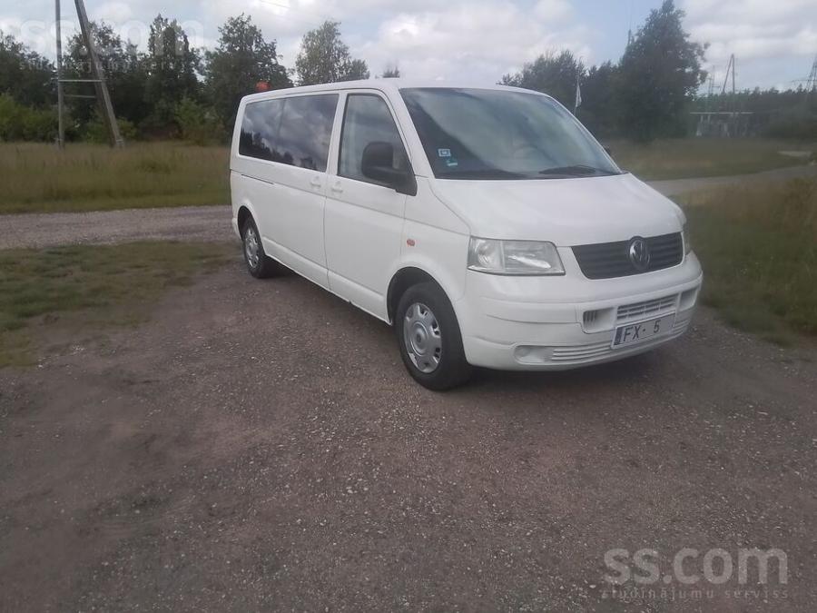 Белый Фольксваген Т5 2007 в Рига, объемом двигателя 1.90 л и пробегом 374 тыс. км за 4555 €, фото 1 на AUTOMOTO.COM.LV