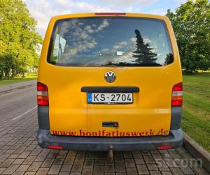 Yellow Volkswagen T5 2006 in Riga, with an engine capacity of 1.90 L and mileage of 246 thousand km for 3300 €, photo 6 on AUTOMOTO.COM.LV