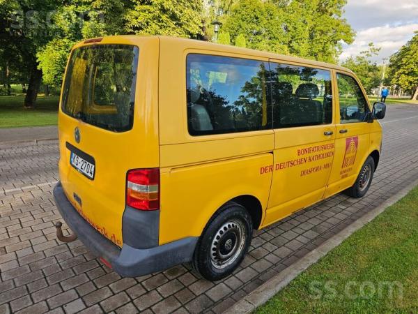 Yellow Volkswagen T5 2006 in Riga, with an engine capacity of 1.90 L and mileage of 246 thousand km for 3300 €, photo 7 on AUTOMOTO.COM.LV