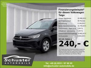 Melns Volkswagen Taigo 2024 Kauņa, ar dzinēja tilpumu 1.00 L un nobraukumu 22 tūkst. km par 23409 €, foto  vietnē AUTOMOTO.COM.LV