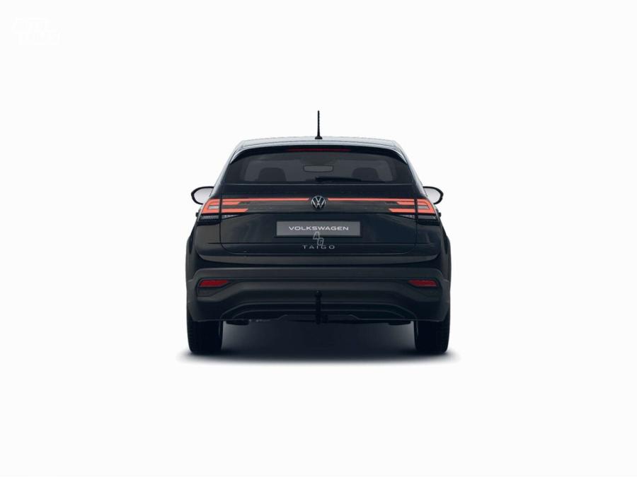 Black Volkswagen Taigo 2025 in Kaunas, with an engine capacity of 1.00 L and mileage of 12 thousand km for 27004 €, photo 9 on AUTOMOTO.COM.LV