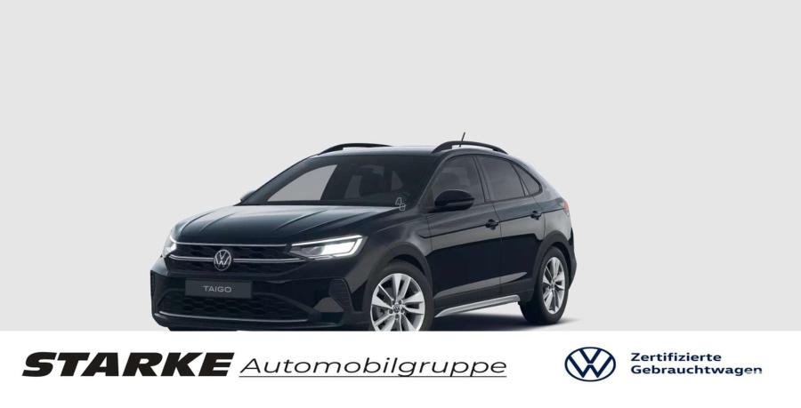 Melns Volkswagen Taigo 2025 Kauņa, ar dzinēja tilpumu 1.00 L un nobraukumu 16 tūkst. km par 26242 €, foto 1 vietnē AUTOMOTO.COM.LV